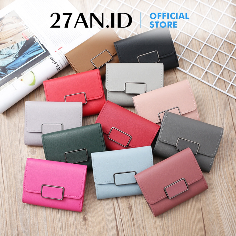 Jual ( 27AN.ID ) DOMPET LIPAT WANITA RETRO PARAGRAF 117C / A49 DOMPET MINI LIPAT KOREAN TRENDY ...