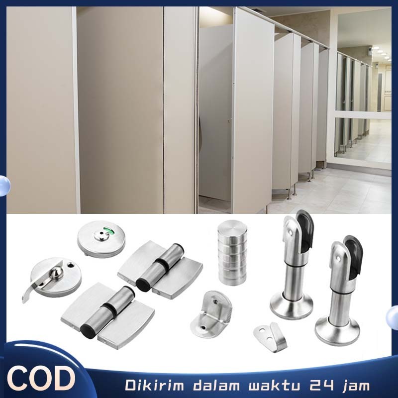 Jual 1 Set Toilet Partisi Twin Stainless Partisi Toilet Wc Stainless ...