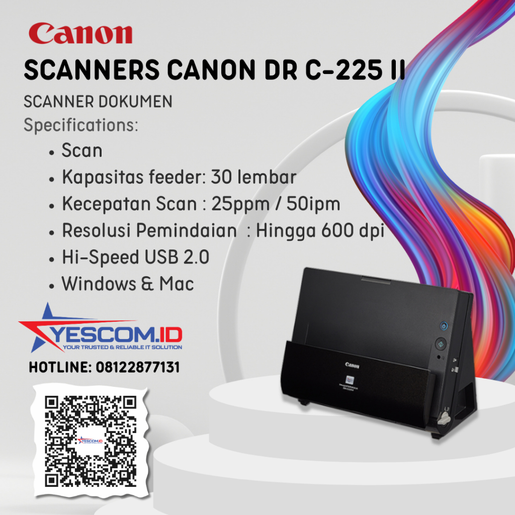 Jual Scanner Canon DR-C225 II | Shopee Indonesia
