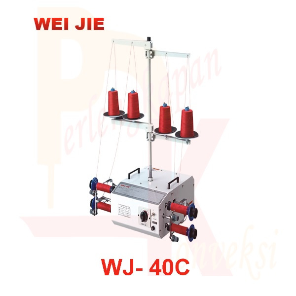 Jual WEIJIE WJ-40C Mesin Gulung Benang Jahit Bordir 4 Cones WJ40C ...