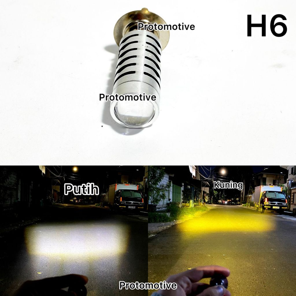 Jual Lampu Depan LED H6 Lampu Utama Cahaya tipe Laser Motor matic | Shopee Indonesia