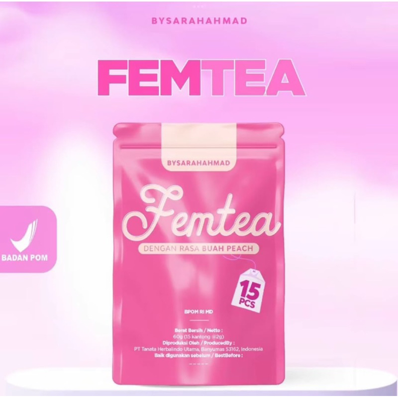 Jual FEMTEA BY SARAH AHMAD MINUMAN REMPAH BY SARAH AHMAD TEH KEWANITAAN ...
