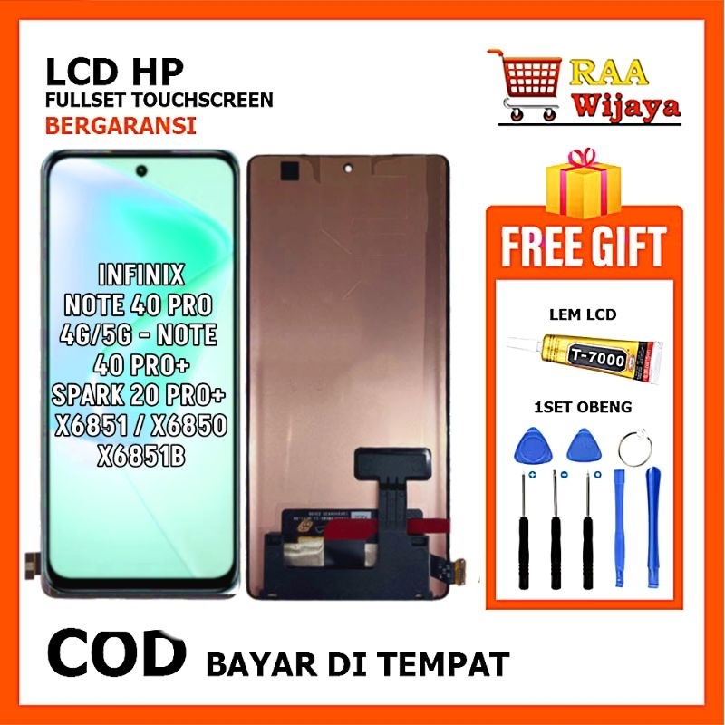 Jual [ORIGINAL] LCD INFIN1X NOTE 40 PRO 4G/5G - NOTE 40 PRO+ 5G - SPARK ...