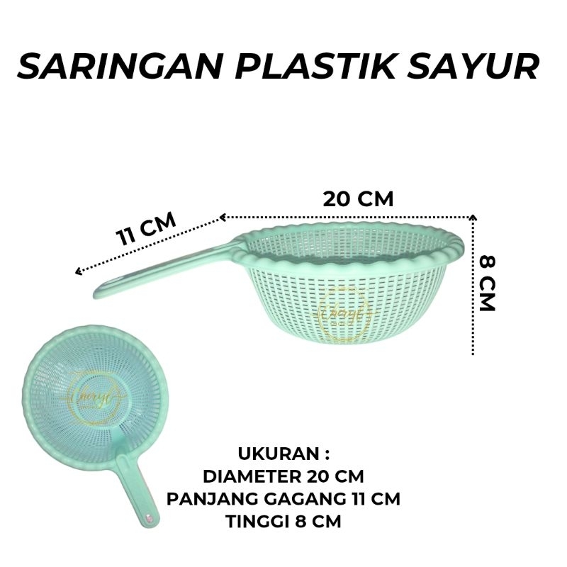 Jual (1 PCS) SARINGAN SAYUR BESAR / ALAT TIRIS SAYUR PLASTIK / SARINGAN ...