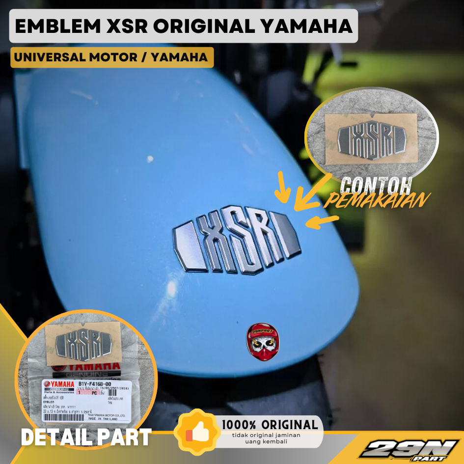 Jual Emblem Sticker Logo Tangki 3D Tulisan XSR 155 Original Yamaha XSR ...