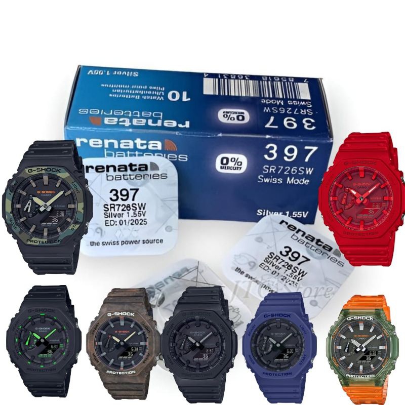 Jual Jual Baterai Jam Tangan Casio G-shock Duel Time seri Ga-2100 dan ...