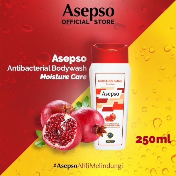 Jual ASEPSO Sabun Cair Body Wash Moisture Care - 250 ml | Shopee Indonesia