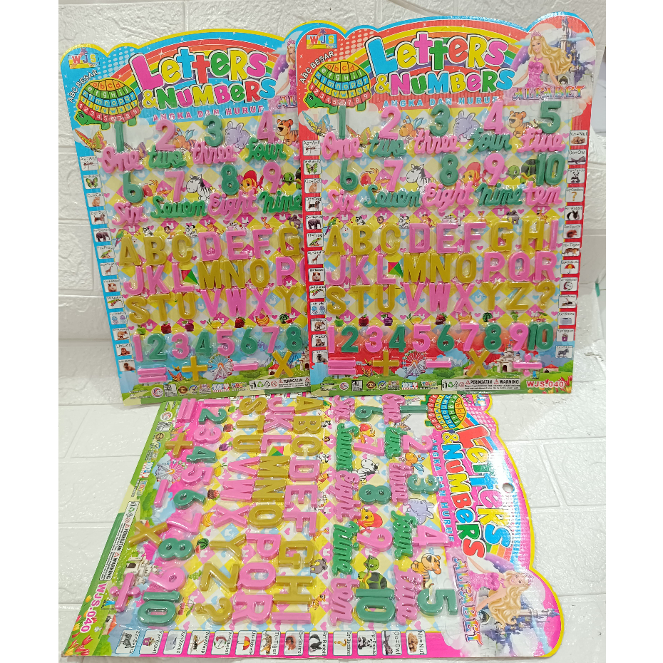 Jual Mainan Edukasi Huruf & Angka / Alphabet Set Abjad Angka dan Huruf ...