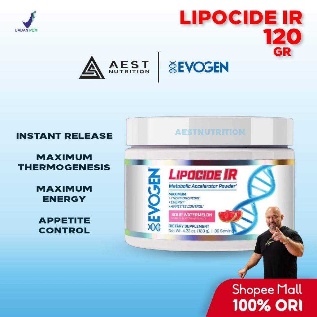 Jual Evogen Lipocide IR 120 gr 30 Servings - Pembakar Lemak Thermogenik ...