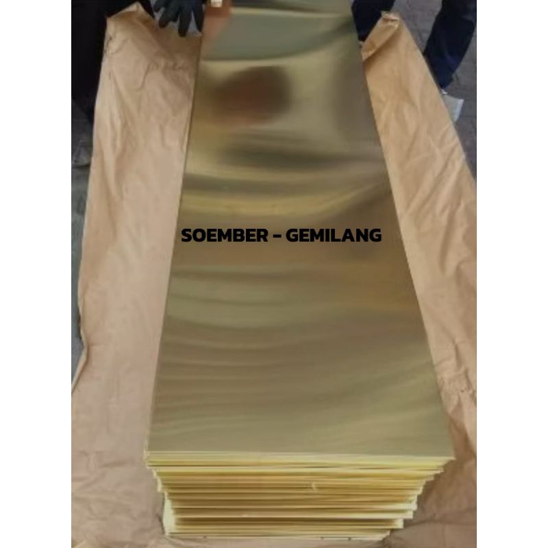 Jual Plat Kuningan 0,7mm x 360mm x 600mm Kuningan asli | Shopee Indonesia