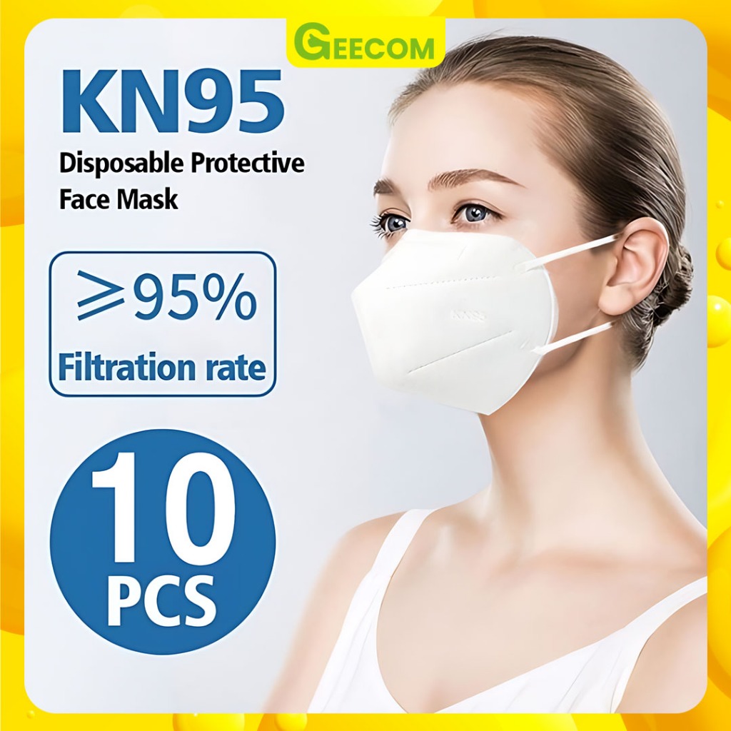 Jual Masker KN95 5 Ply Putih FaceMask KN95 Diposible Mask 1 Pack Isi 10 Pcs | Shopee Indonesia