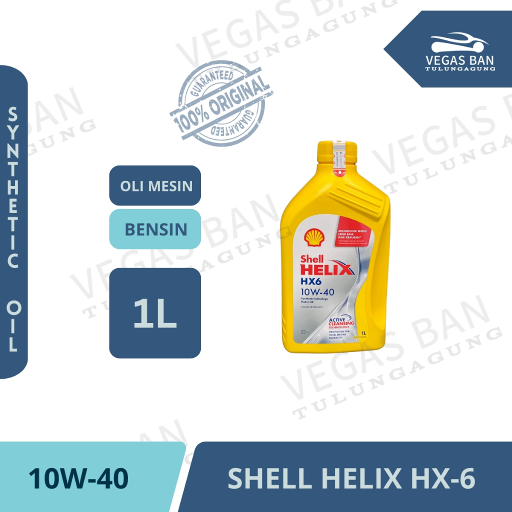 Jual SHELL Helix HX-6 SAE 10W-40 Oli Mobil Bensin Synthetic Technology ...