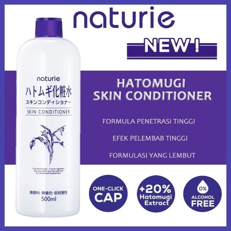 Jual Naturie Hatomugi Skin Conditioner (Kemasan Terbaru) 500Ml | Shopee ...