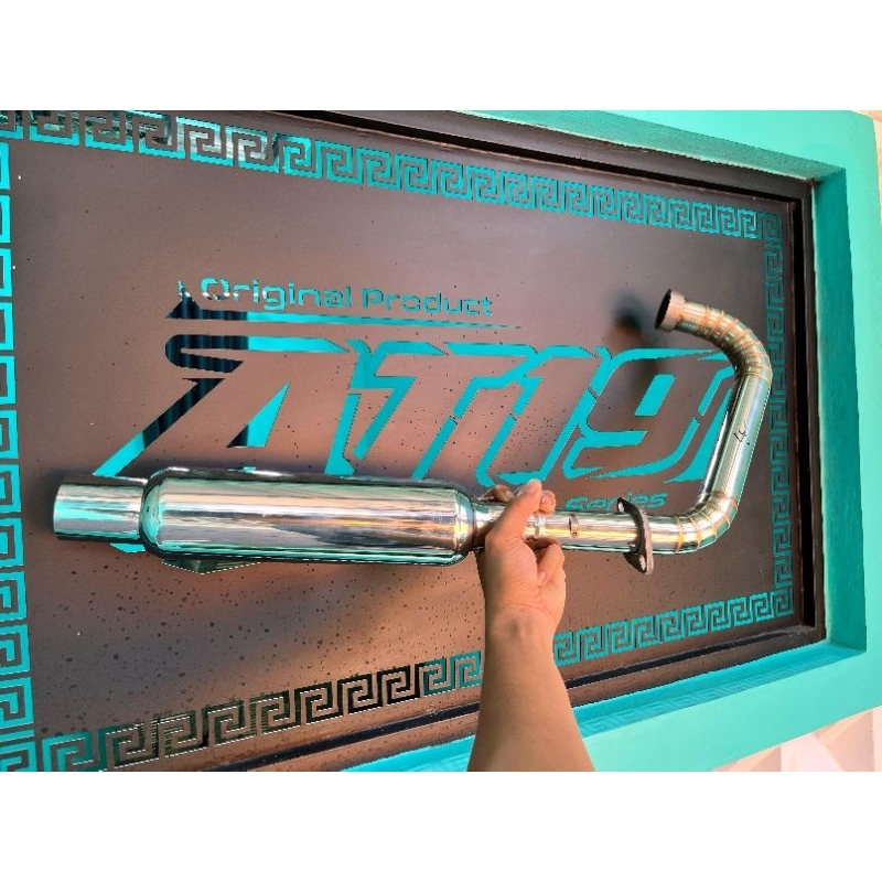 Jual Knalpot caferacer kolong ubderbelly custom motor GL,MP, SCORPIO ...