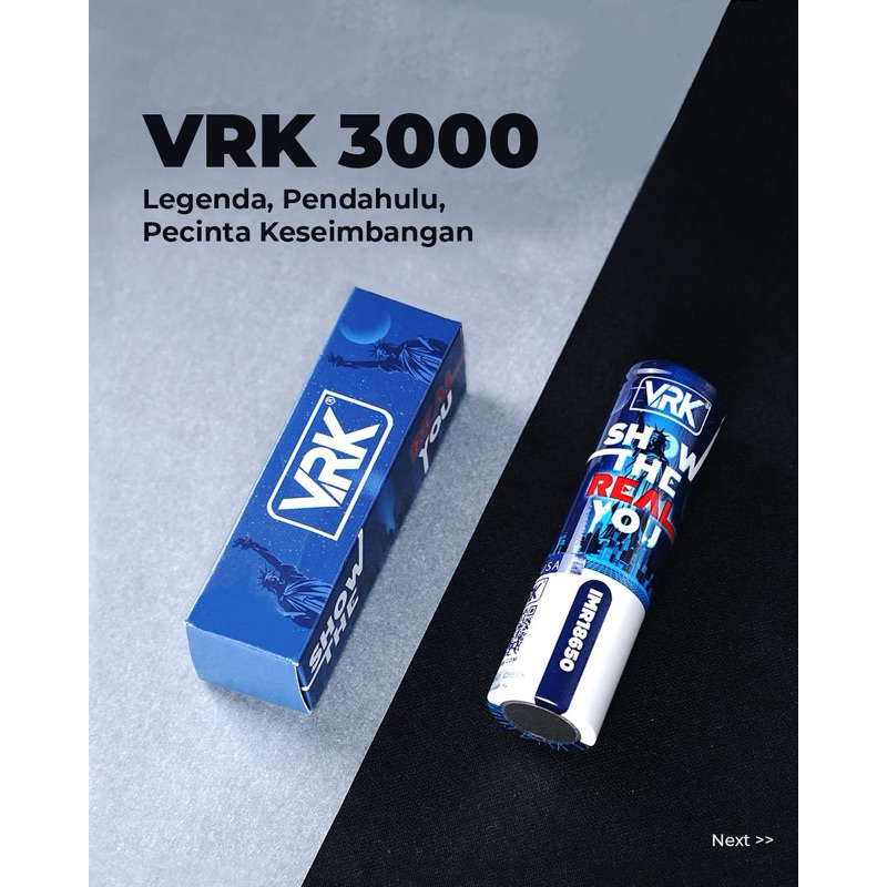 Jual BATERAI VRK BIRU 3000MAH ORIGINAL AUTHENTIC | Shopee Indonesia