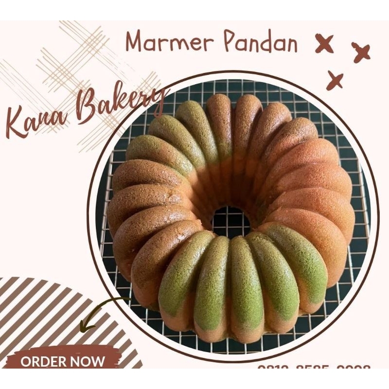 Jual Cake Marmer Rasa Pandan By Kana Bakery | Shopee Indonesia