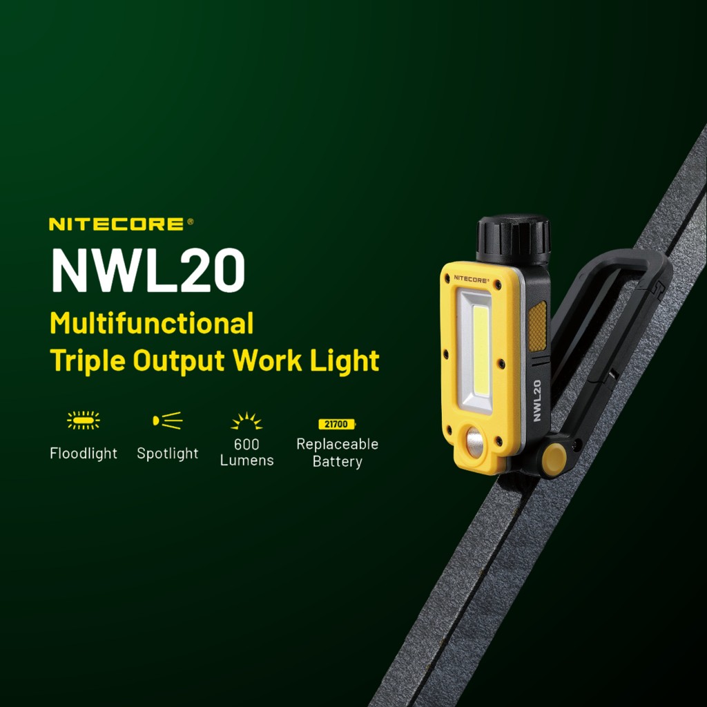 Jual NITECORE Senter LED COB Magnetic 5000mAh 600 Lumens IPX5 - NWL20 ...