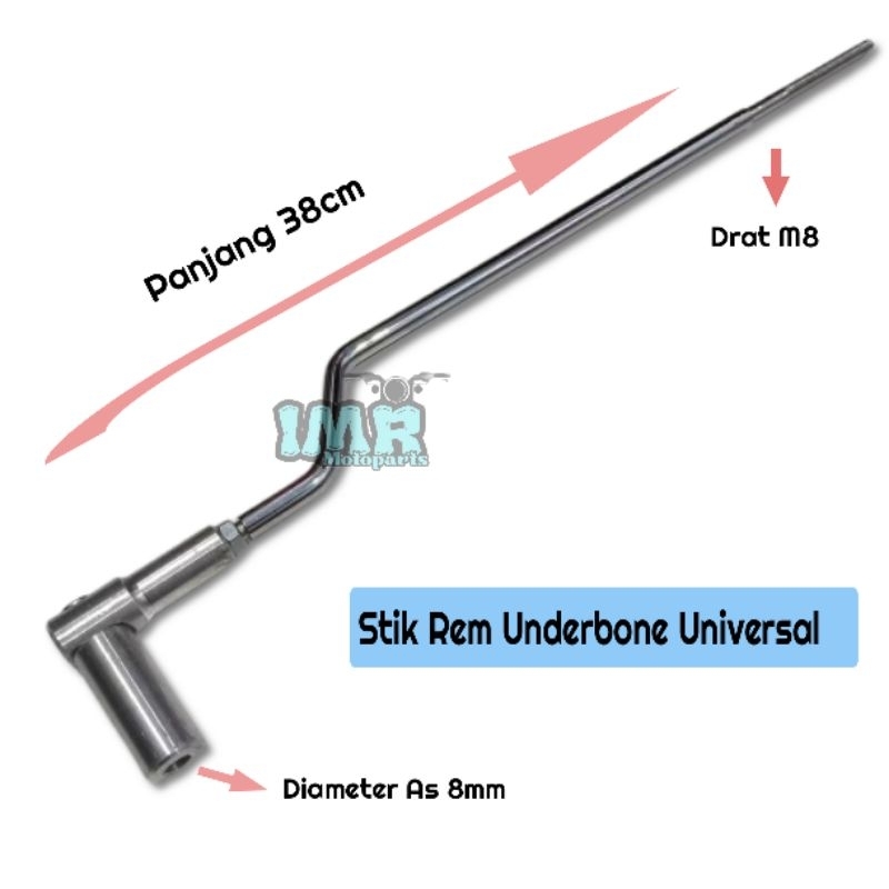Jual Stik Rem Belakang Footstep Underbone Model Tekuk Universal ...