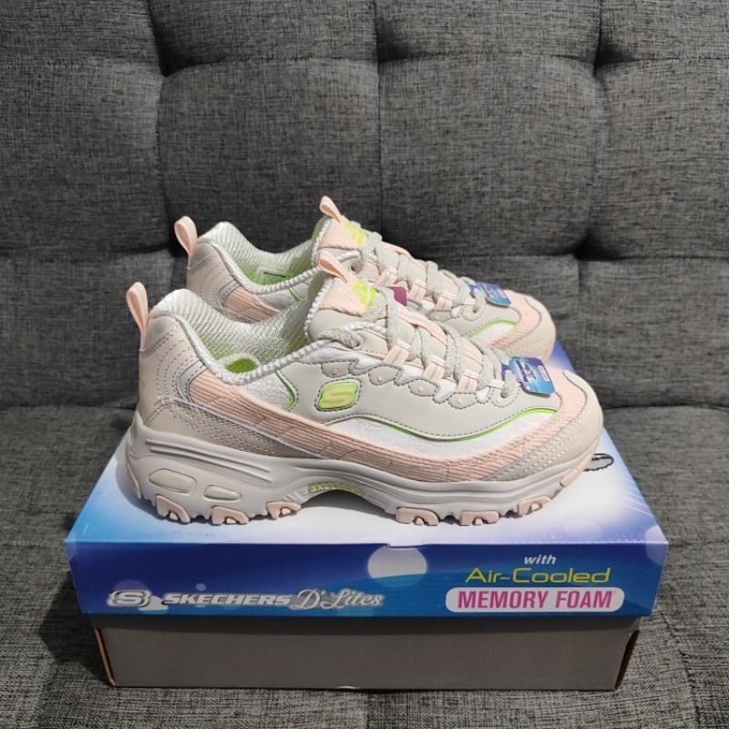 Jual Skechers D'LITES CORDUROY CHIC Women's - Natural/Multi [150242 ...