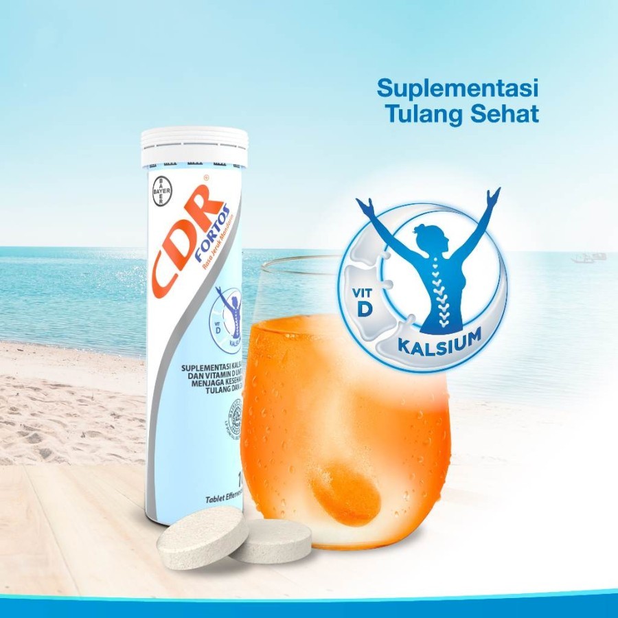 Jual CDR Fortos Suplemen Kalsium 10 Tablet - Untuk Kesehatan Tulang ...