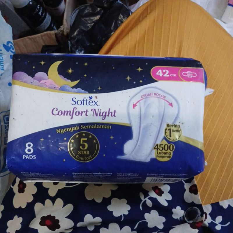 Jual SOFTEX Comfort Night 42cm isi 8 | Shopee Indonesia