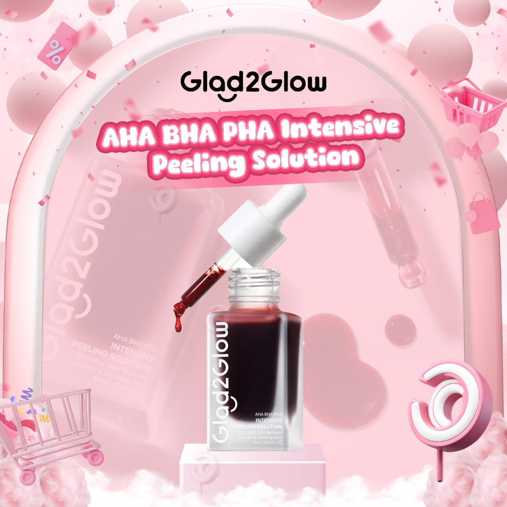 Jual GLAD2GLOW - AHA BHA PHA INTENSIVE PEELING SOLUTION ( 15 ml ...