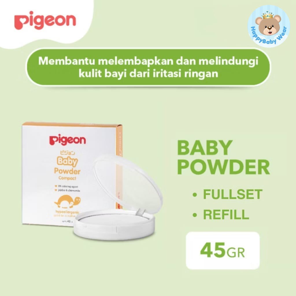 Jual PIGEON baby powder cake chamomile compact 45g REFILL dan FULLSET ...