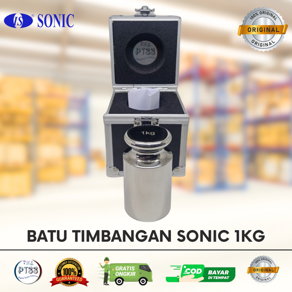Jual ANAK TIMBANGAN KALIBRASI SONIC CLASS F1 . F2 . M1 KAPASITAS 1 KG + BOX MATERIAL STAINLES ...