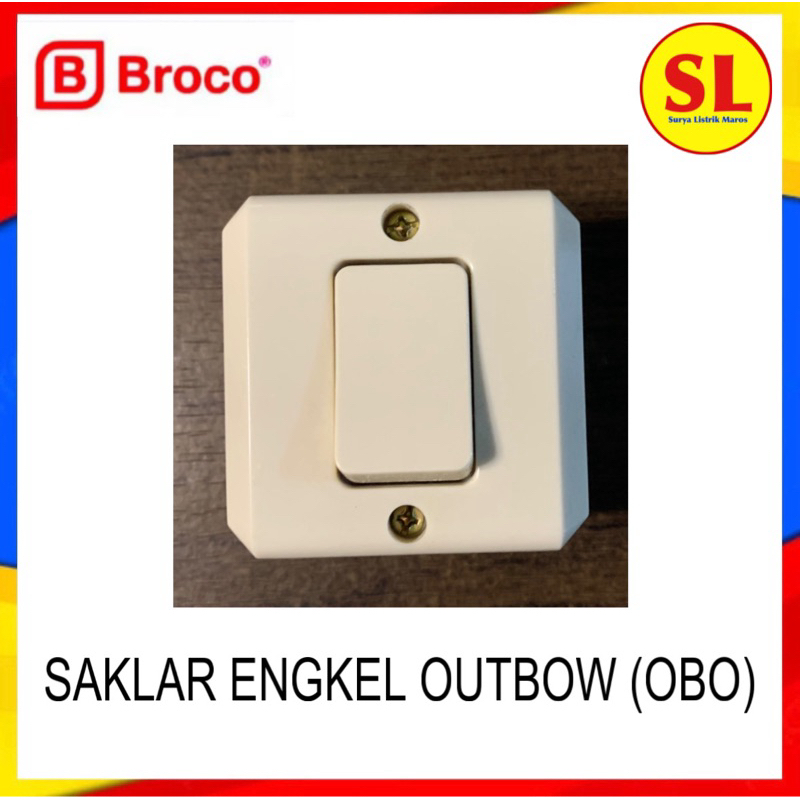 Jual BROCO SAKLAR ENGKEL OUTBOW SAKLAR TUNGGAL OUTBOW (OBO) | Shopee ...