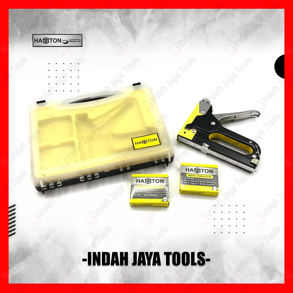 Jual HASSTON 4090-004 Staples Gun Tacker Prohex 3 in 1 / Staple Jok Tembak Hekter 3 Way Sofa Jok ...