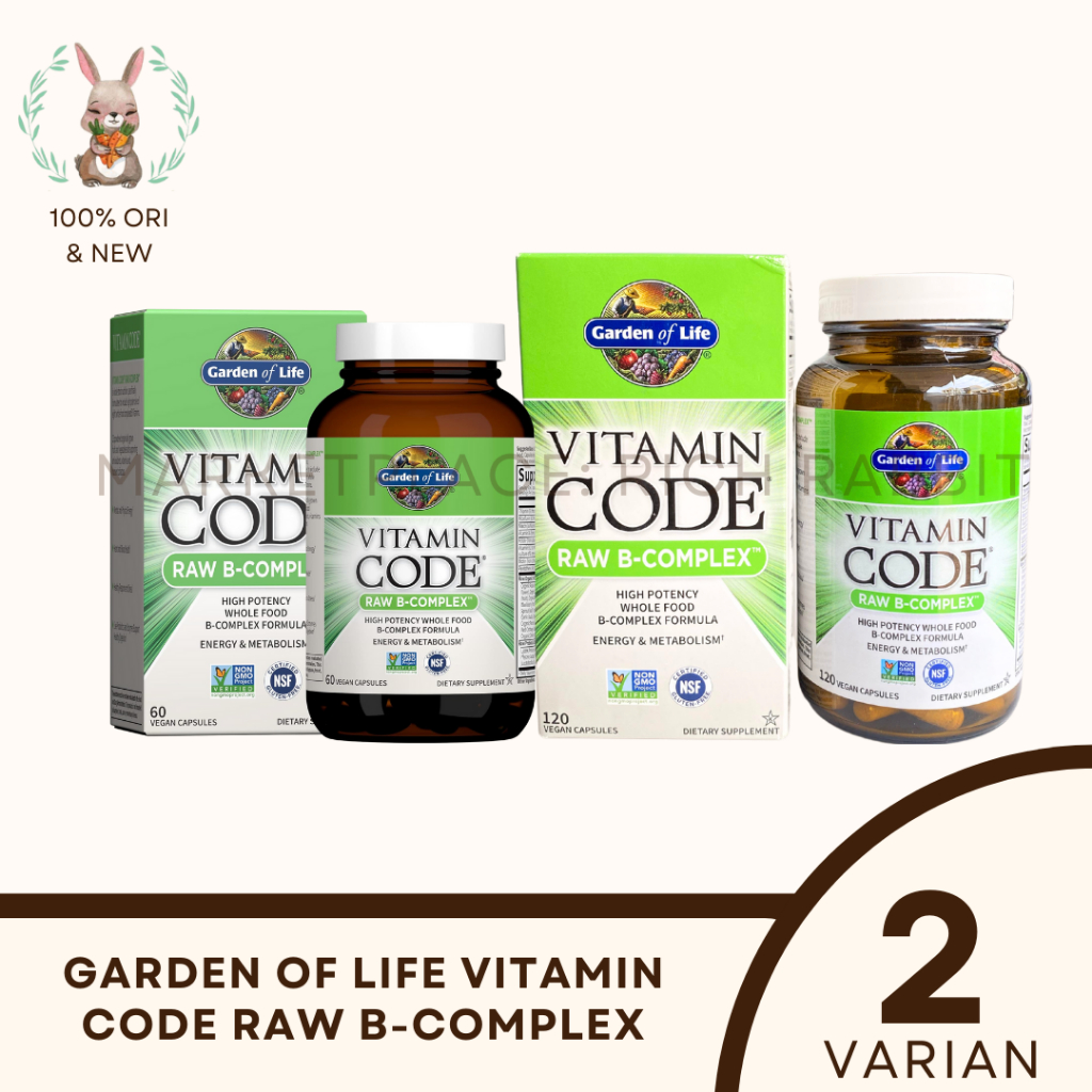 Jual Garden of Life Vitamin Code Raw B Complex Energy Production ...
