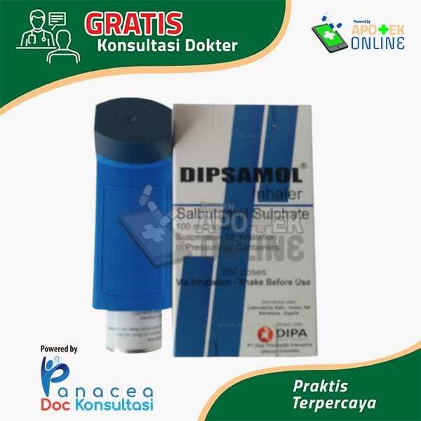 Jual DIPSAMOL INHALER 100MCG / SALBUTAMOL / ASMA | Shopee Indonesia