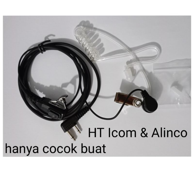 Jual Headset ht cocok buat HT icom v80,v86,v88 dan HT Alinco crx 1,3,4 ...