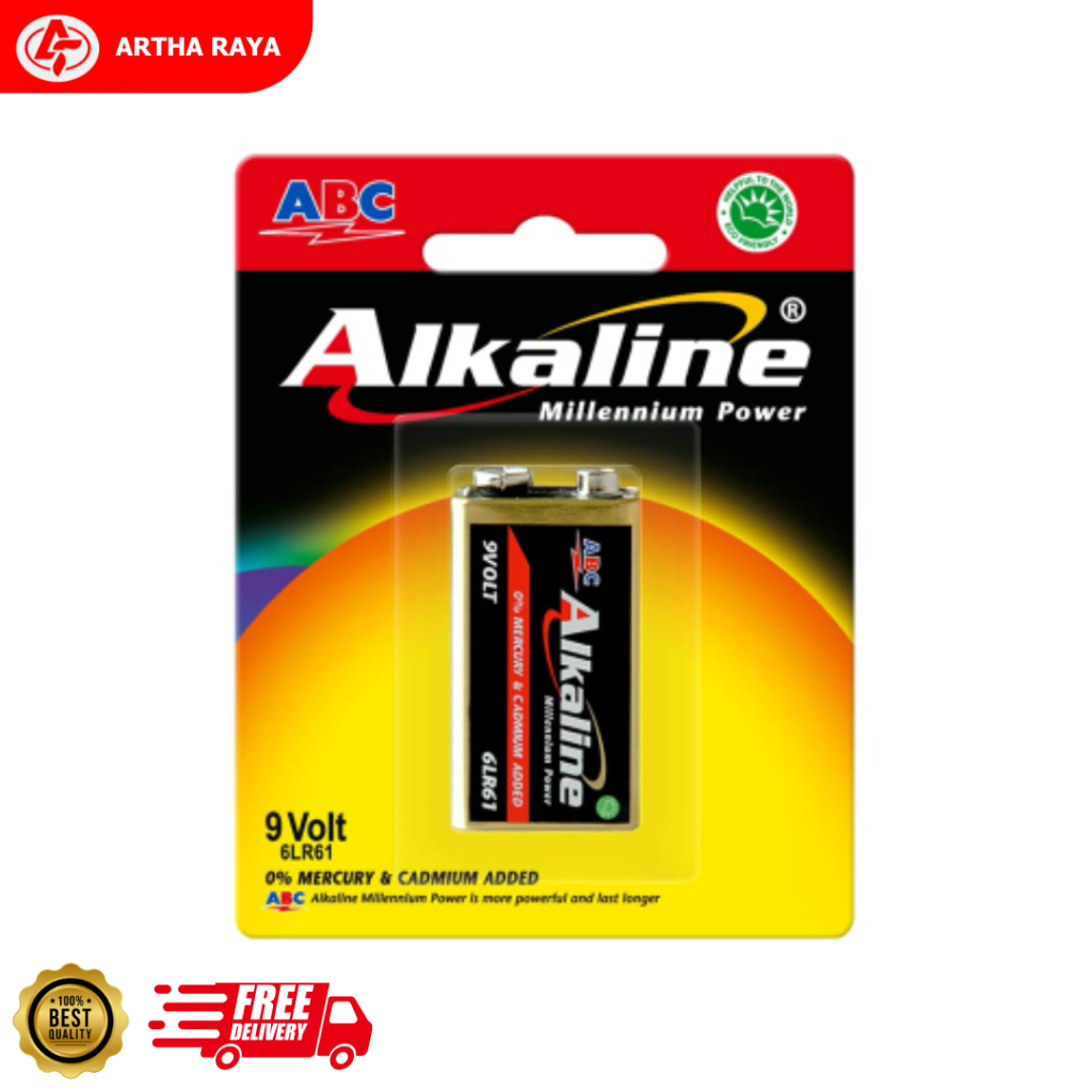 Jual Baterai ABC Alkaline 9V 9 Volt | Shopee Indonesia