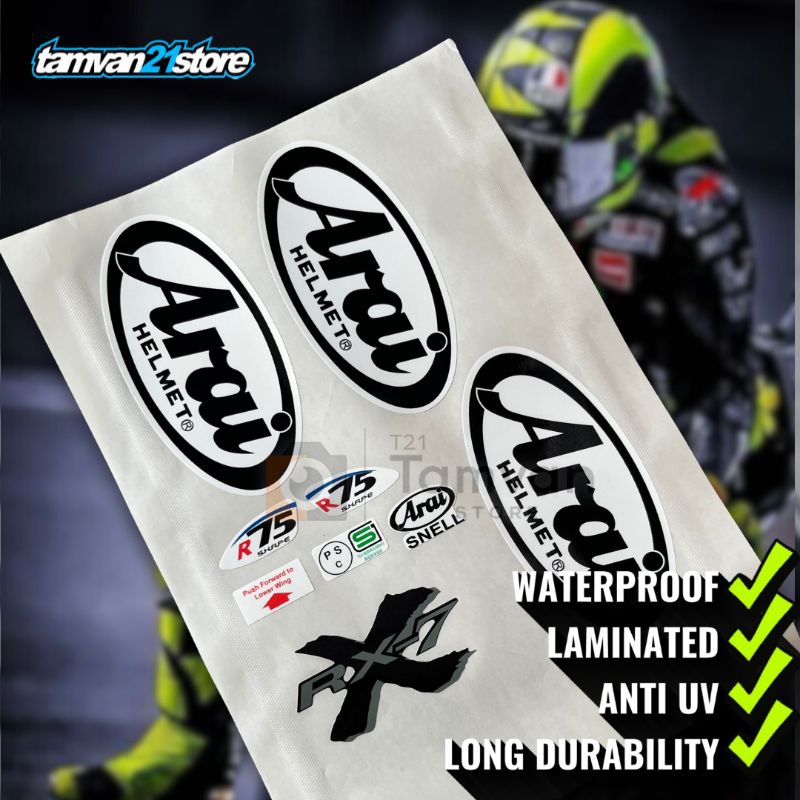 Jual STICKER ARAI RX7 SET ARAI SET | Shopee Indonesia