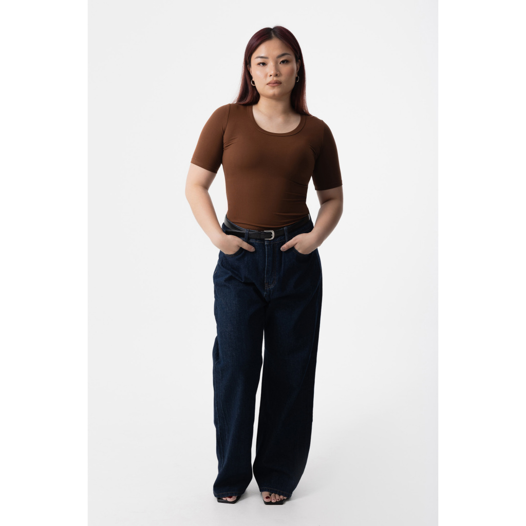 Jual ODIVA — Edis Straight Jeans Dark Washed | Celana Panjang Wanita ...