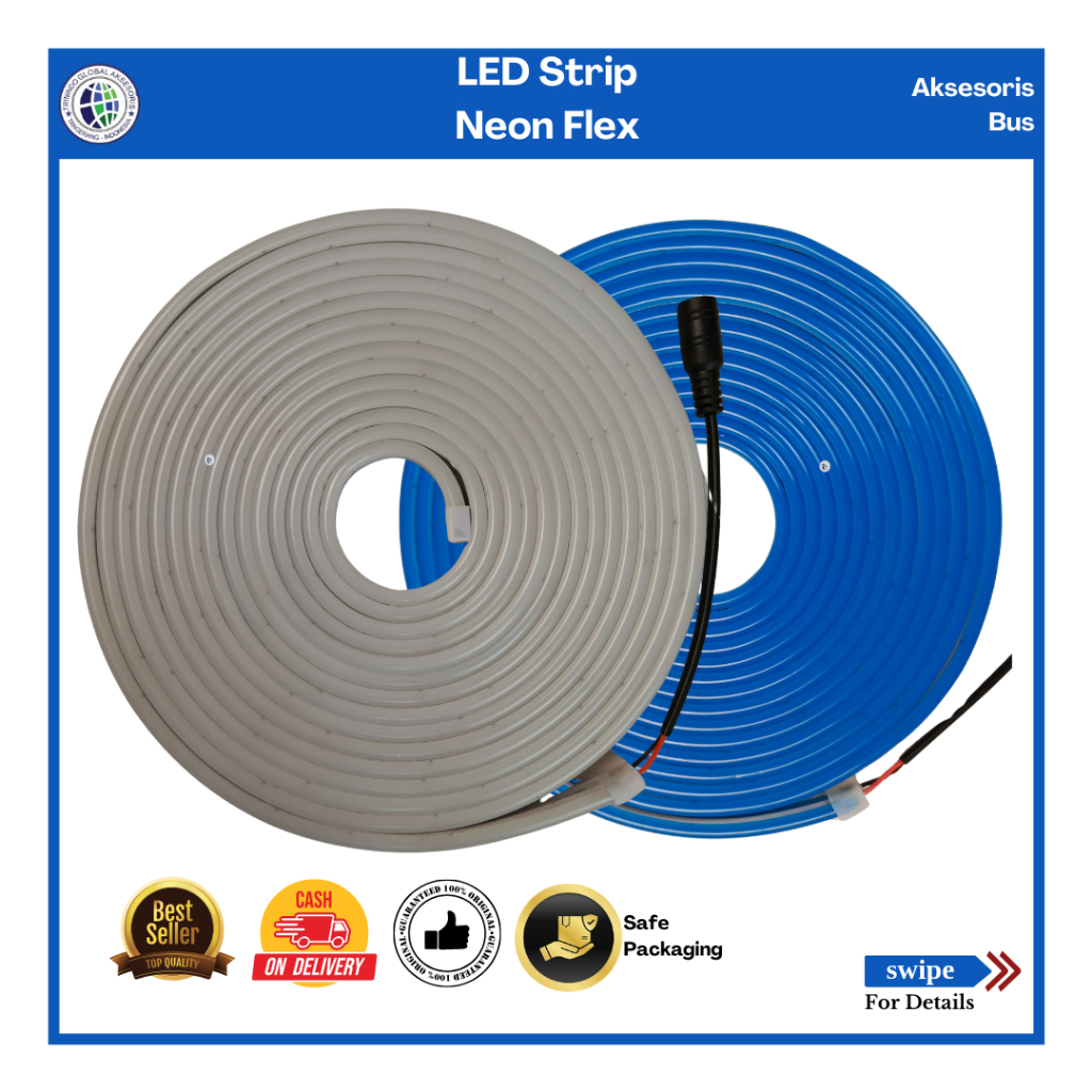 Jual Lampu Neon Flex LED 12volt 24volt/Led strip Flexible Neon Flex ...