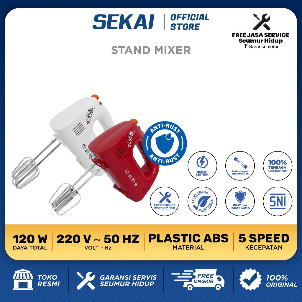 Jual Hand Mixer / Alat Pengaduk Adonan Portable | Shopee Indonesia