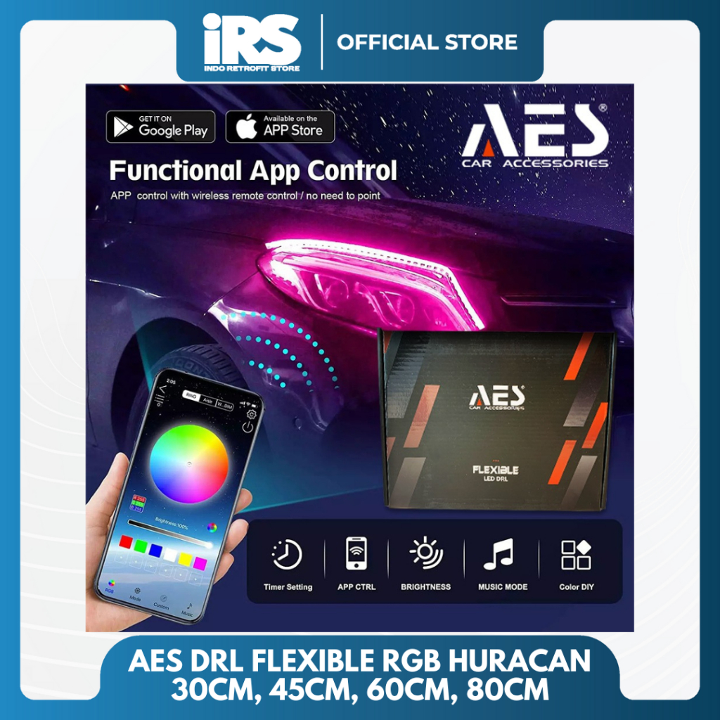 Jual AES DRL FLEXIBLE RGB HURACAN | Shopee Indonesia