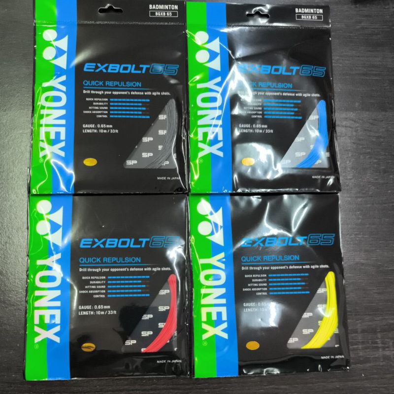 Jual Senar Badminton Yonex Exbolt 65 Original | Shopee Indonesia