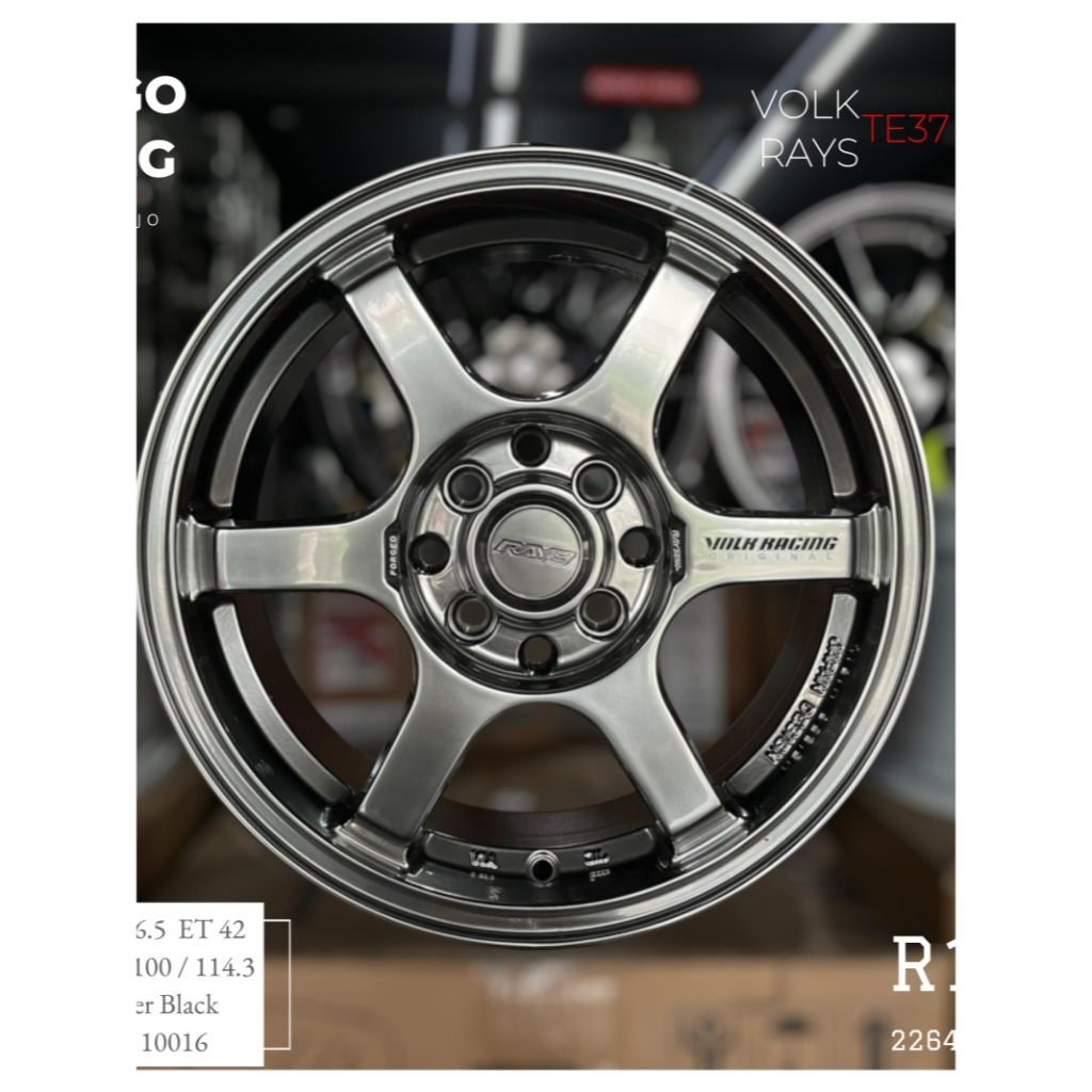 Jual Velg Mobil TE37 R15 Hyper Black PCD 8X100/114,3 Lebar 6,5 ET 42 Brio Avanza Jazz Yaris Ring ...