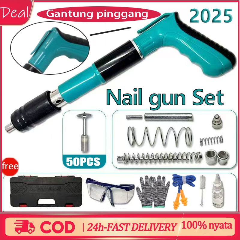 Jual paku tembak beton/Desain terbaru pistol paku 2025 portabel dengan ...