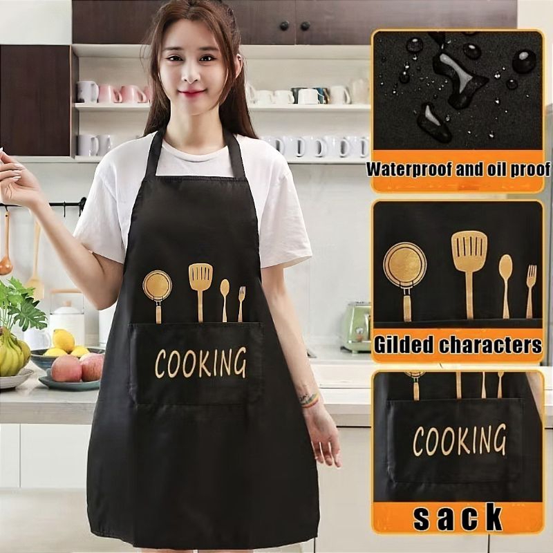 Jual Celemek Memasak / Apron Memasak / Apron Tahan Air dan Minyak ...