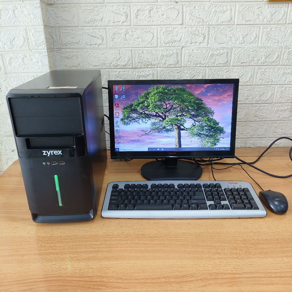 Jual Fullset Komputer Rakitan Zyrex Core i3 Gen 3 RAM 8GB 4GB SSD 128GB HDD 1TB Siap Pakai ...