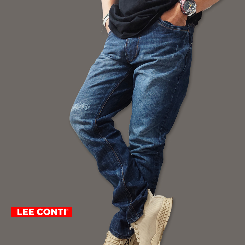 Jual LEE CONTI Celana Panjang Jeans Destroy Reguler | Shopee Indonesia
