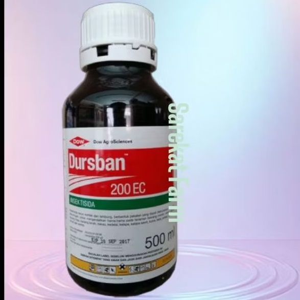 Jual DURSBAN 200 EC 500 ML INSEKTISIDA PEMBASMI HAMA | Shopee Indonesia