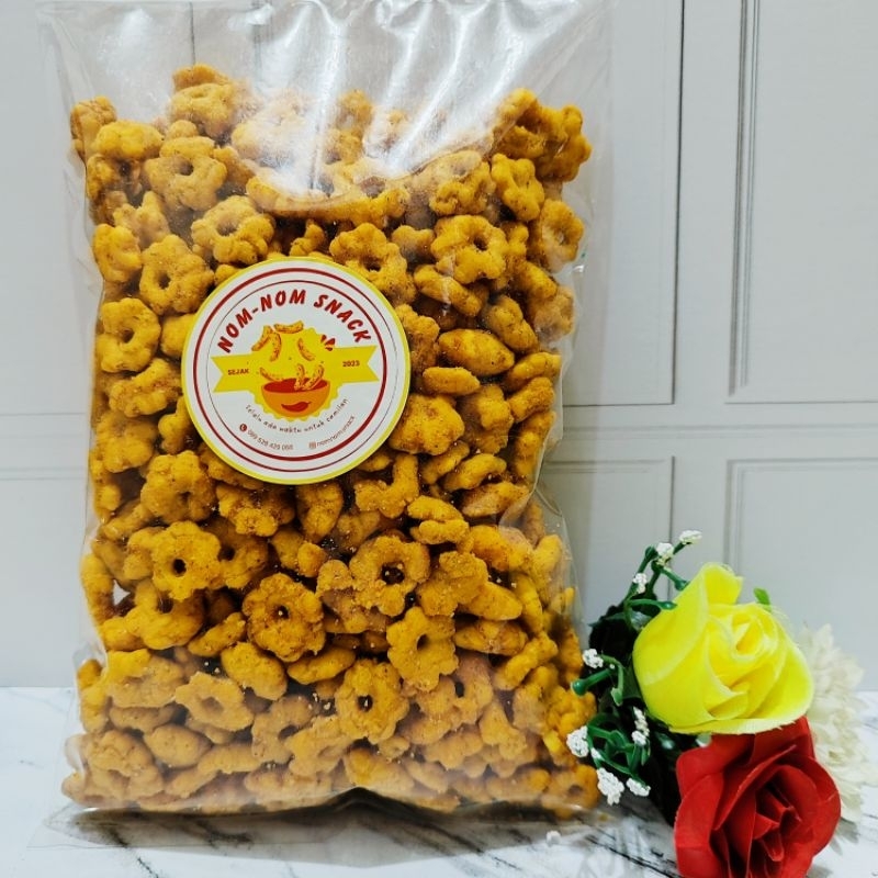 Jual SNACK RIBUT / Snack Jadul Ribut Enak Gurih/ Sakura Ribut / Kembang ...