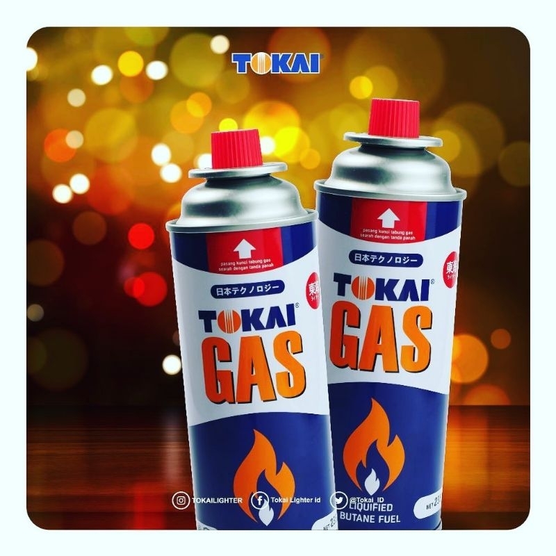 Jual Gas portable tokai 235gr Gas kaleng Gas camping (original ...