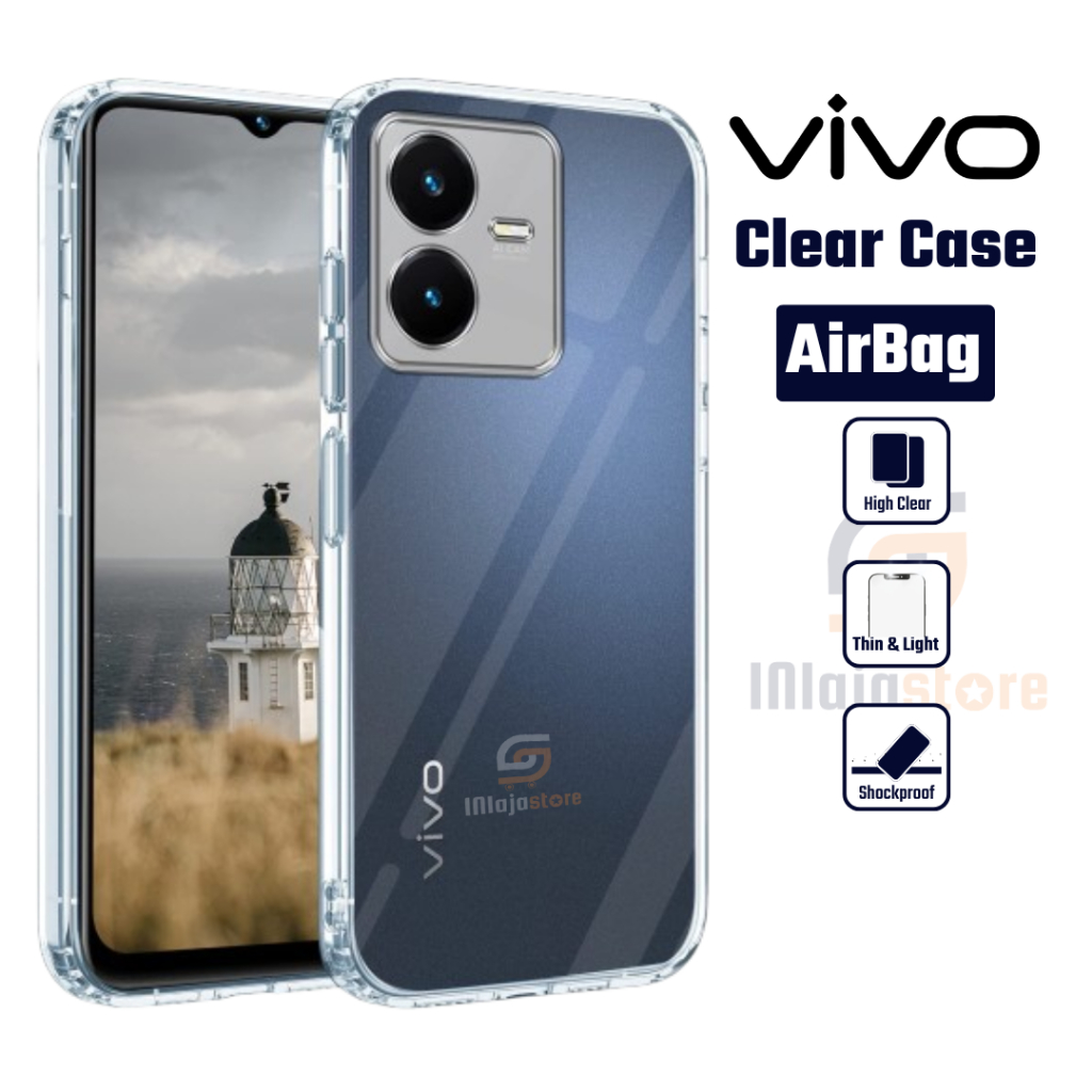 Jual Clear Case AirBag Vivo V40 Lite 5G V29E 5G V27E V27 Pro V27 V25E V25 V23E V23 5G V21 5G V20 ...