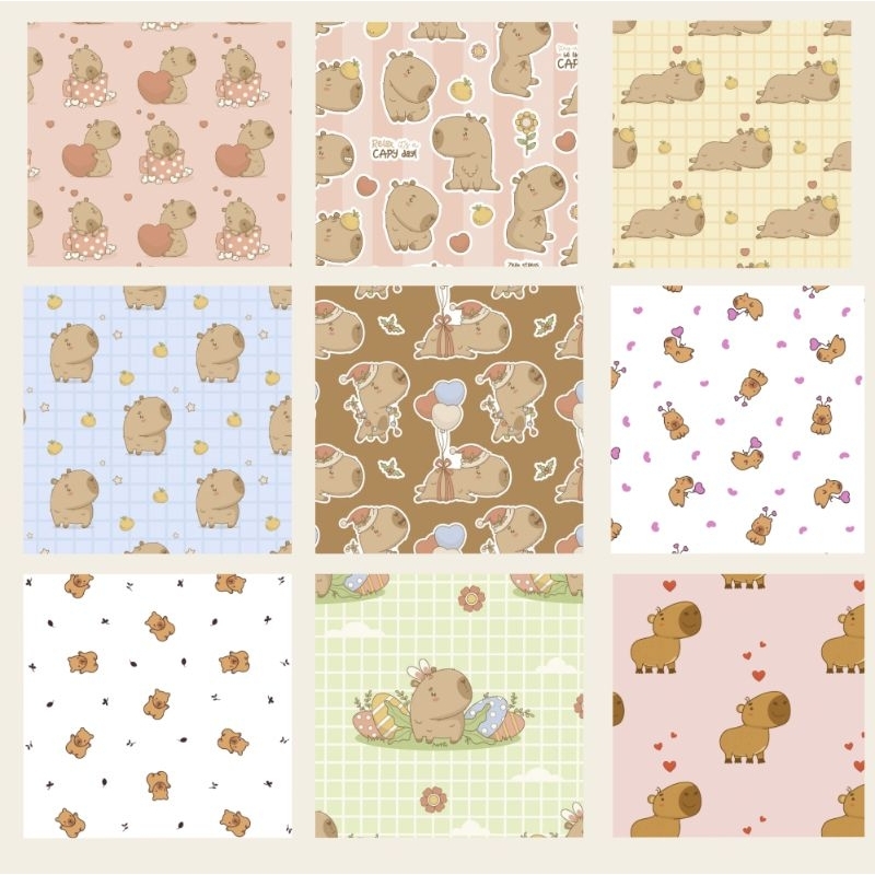 Jual Alas Packaging Capybara - Mix - Lucu & Aesthetic | Shopee Indonesia
